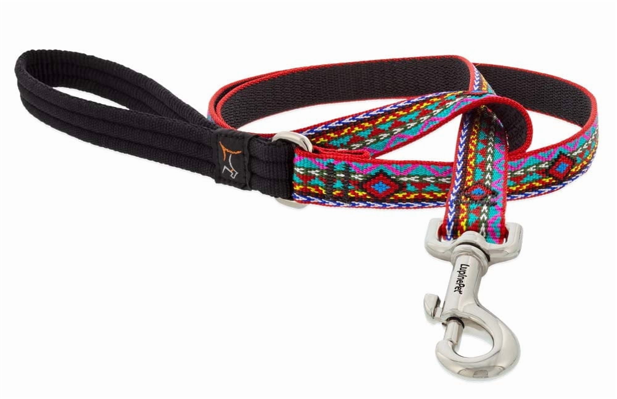 Dog Leash by Lupine 3/4" Wide El Paso Design 6-Foot Long with Padded ...