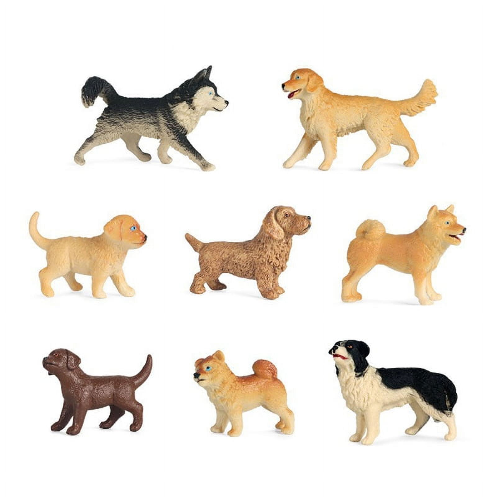 3-4in Miniature Animal Model Puppy Pet Toy Figures Interactive ...