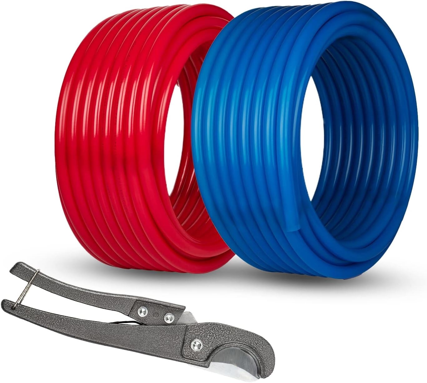3/4inch PEX-A Pipe Fittings,2 Rolls Blue & Red Each 100 Feet (200 ft ...