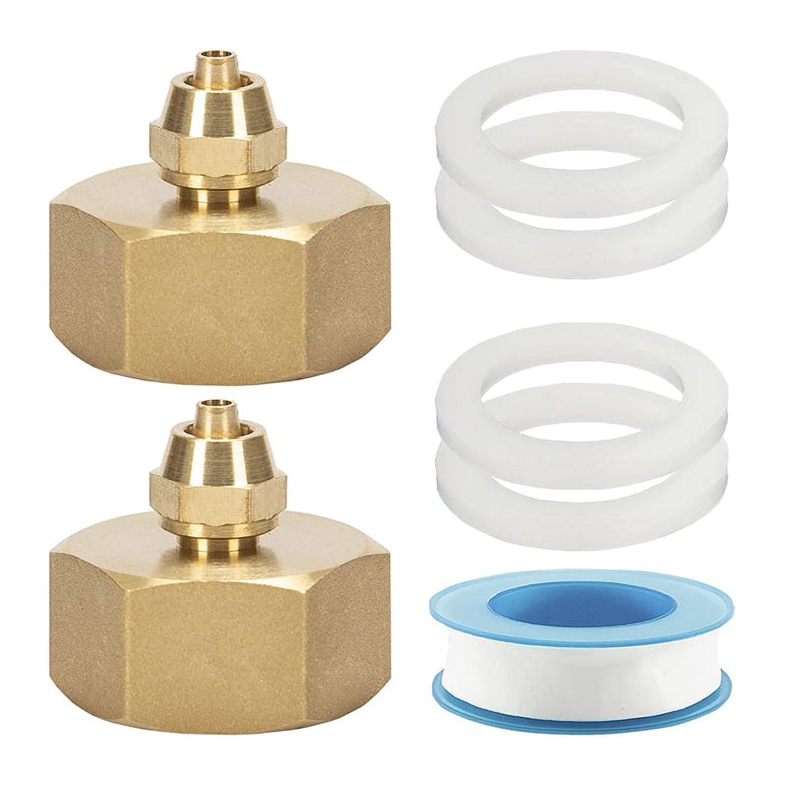 3/4inch to 1/4inch Hose Adapter Garden Brass 1/4inch to Irrigation Hose ...