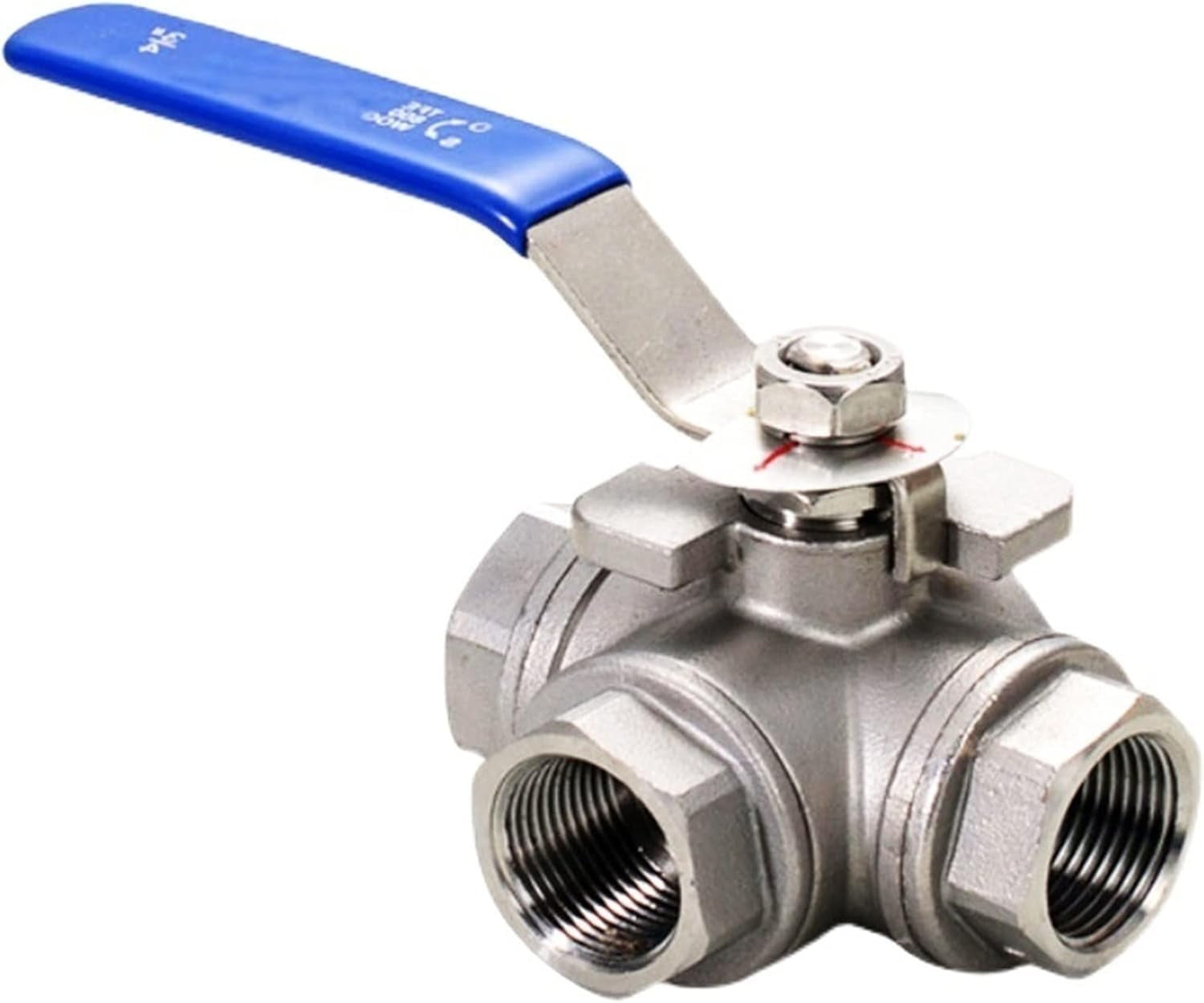 3/4quot; Three Way 304 Stainless Steel BSP Thread Ball Valve T-type L ...