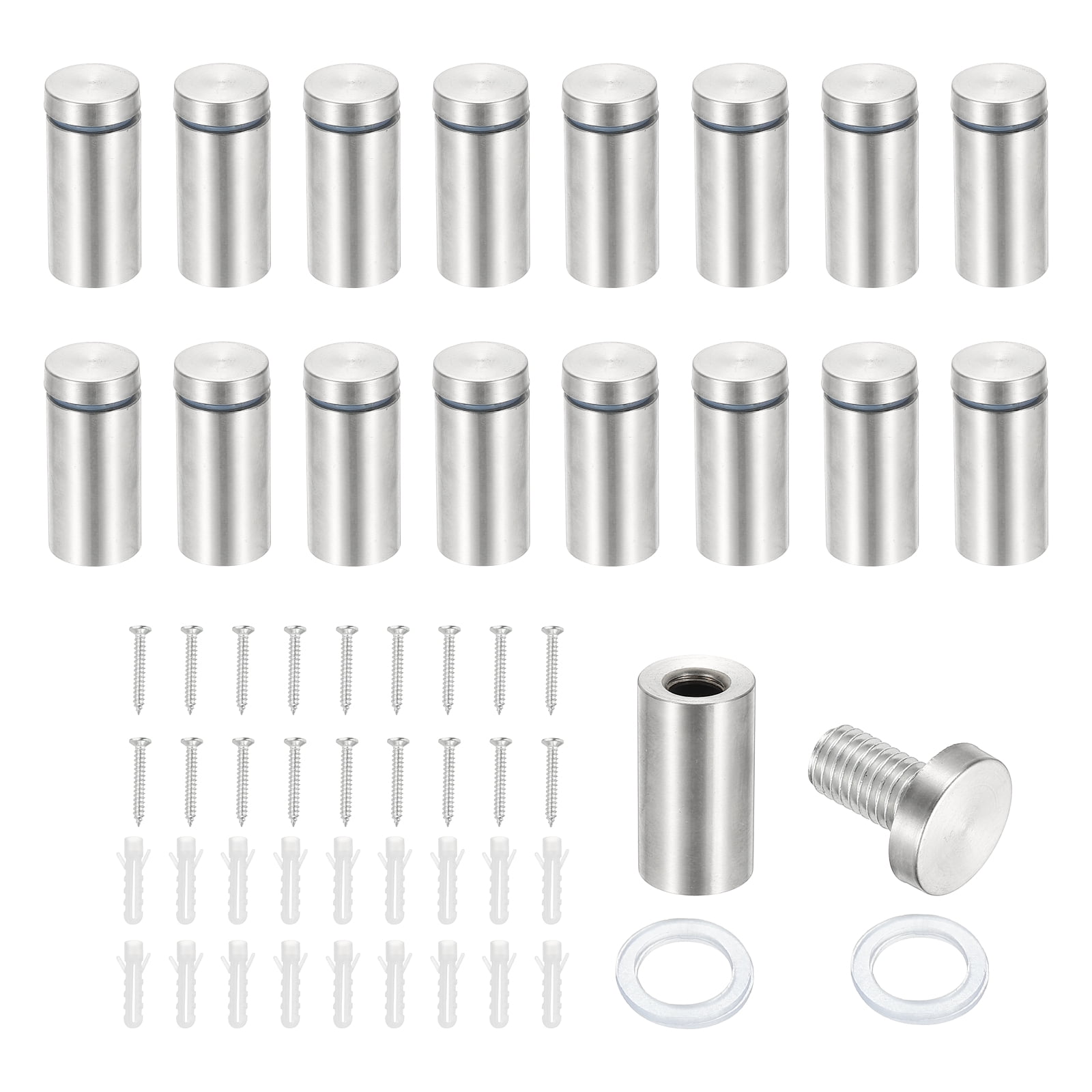 3/4x1.6" Standoff Screws, 16 Pack Stainless Steel Stand Off Wall Mounts ...
