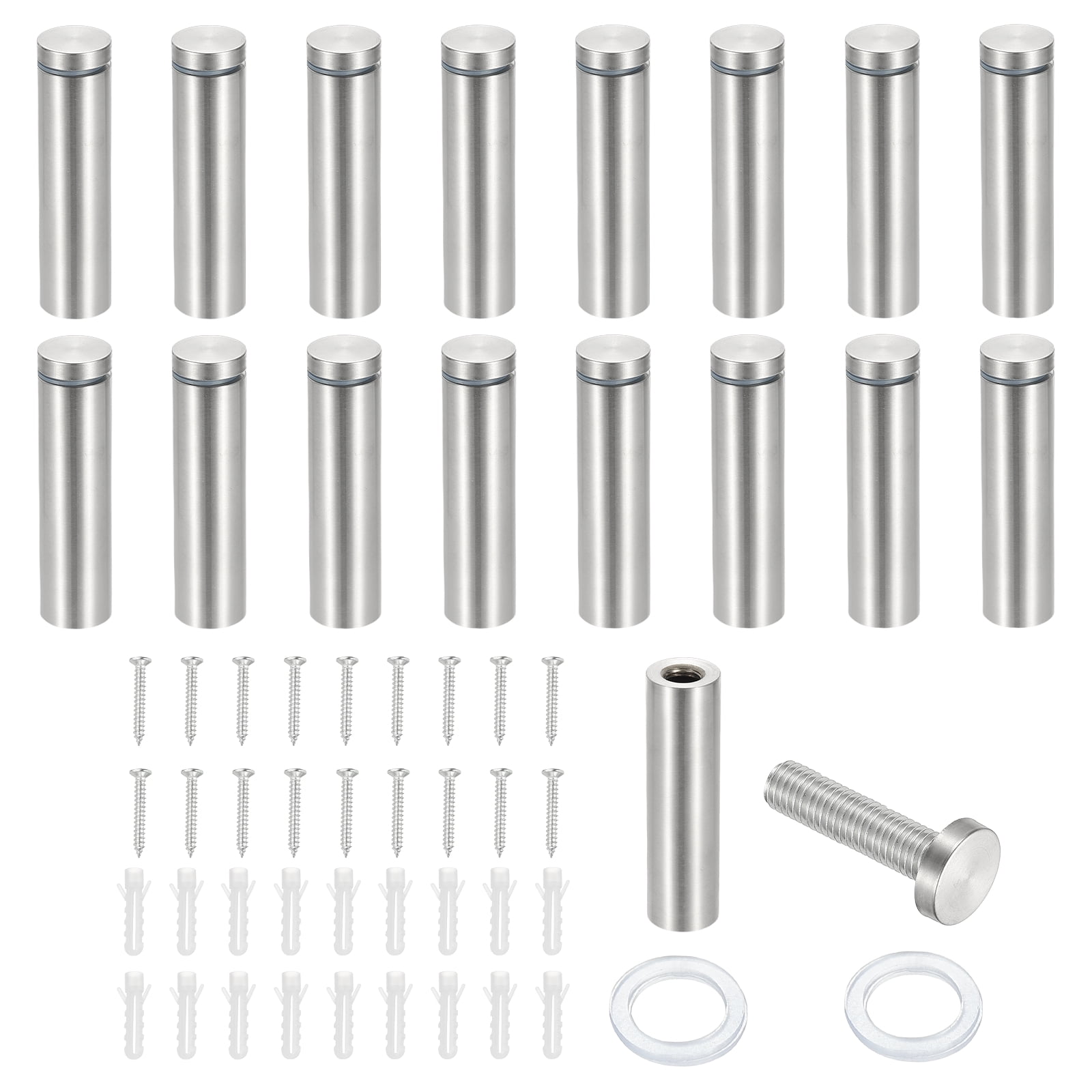 3/4x2.4" Standoff Screws, 16 Pack Stainless Steel Stand Off Wall Mounts ...