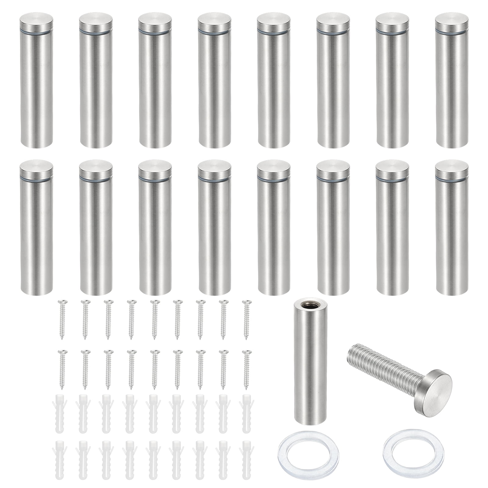 3/4x2.8" Standoff Screws, 16 Pack Stainless Steel Stand Off Wall Mounts ...