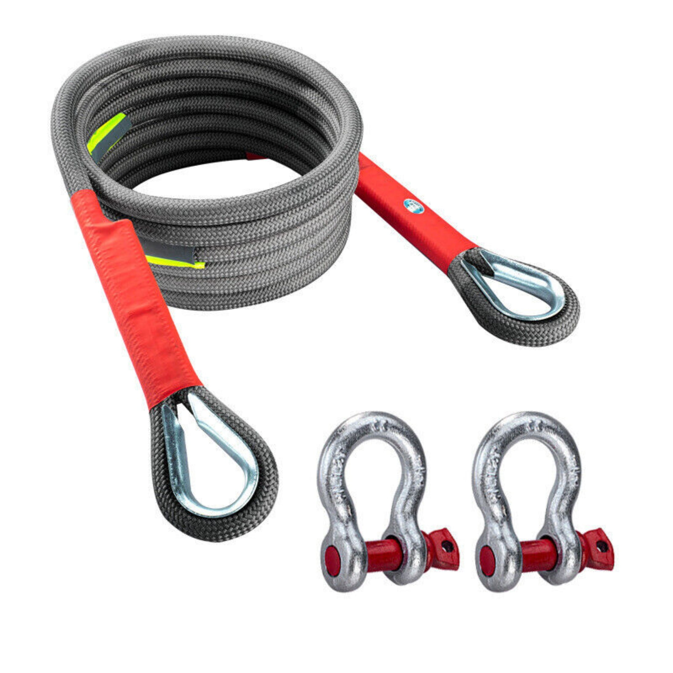 3/5/10/18/25/35 Tons Car Tow Cable Towing Strap Rope with 2 Hooks Heavy ...