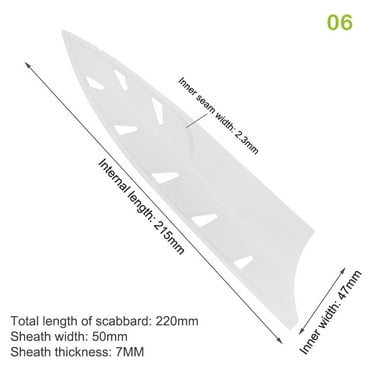 REGALWOVEN Knife Sheaths for Kitchen 3Pcs Knife Guard, Red White Black ...