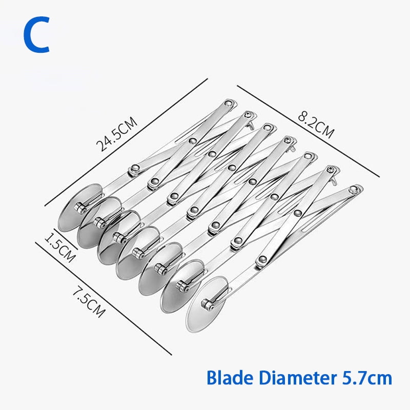 3/5/7 Wheel Cutter Dough Divider Cutter Dough Knife Flexible Roller ...