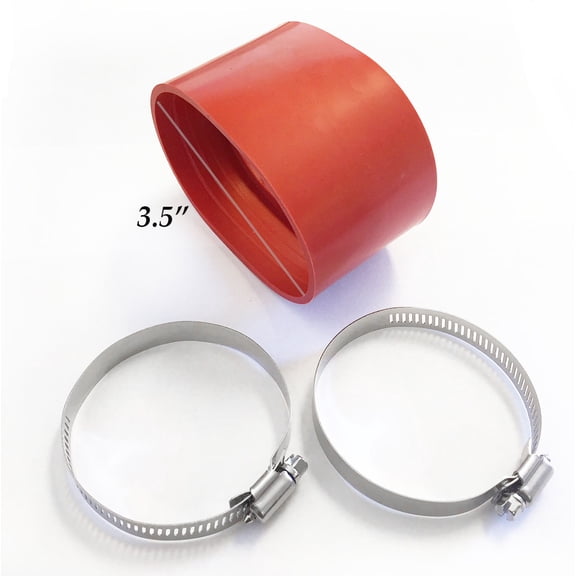 2.75" 70mm Air Intake Intercooler Rubber Coupler With Clamps RED ...