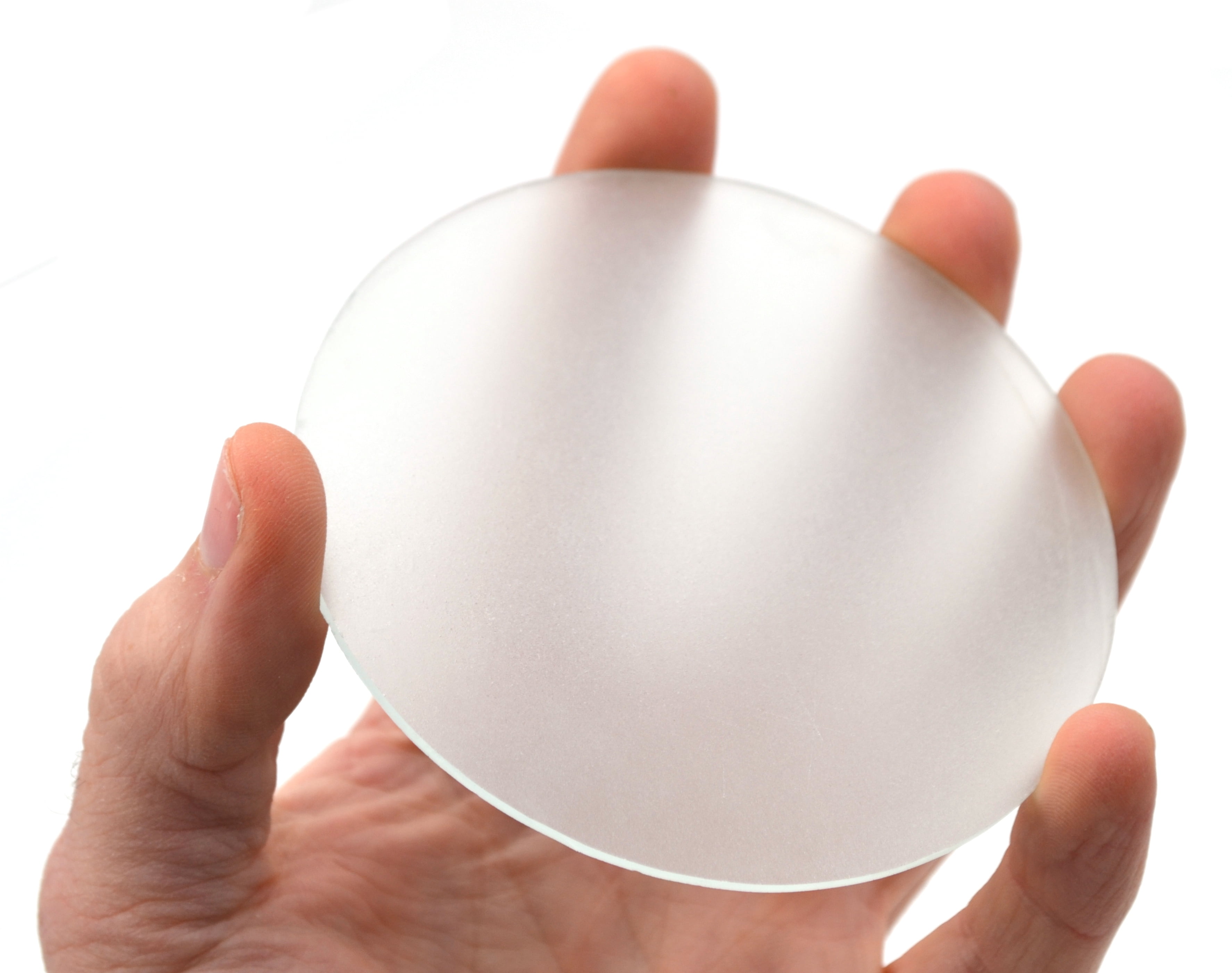 3.5" (9cm) Frosted Glass Circular Beaker/Gas Jar Cover, 1.7mm Thick ...