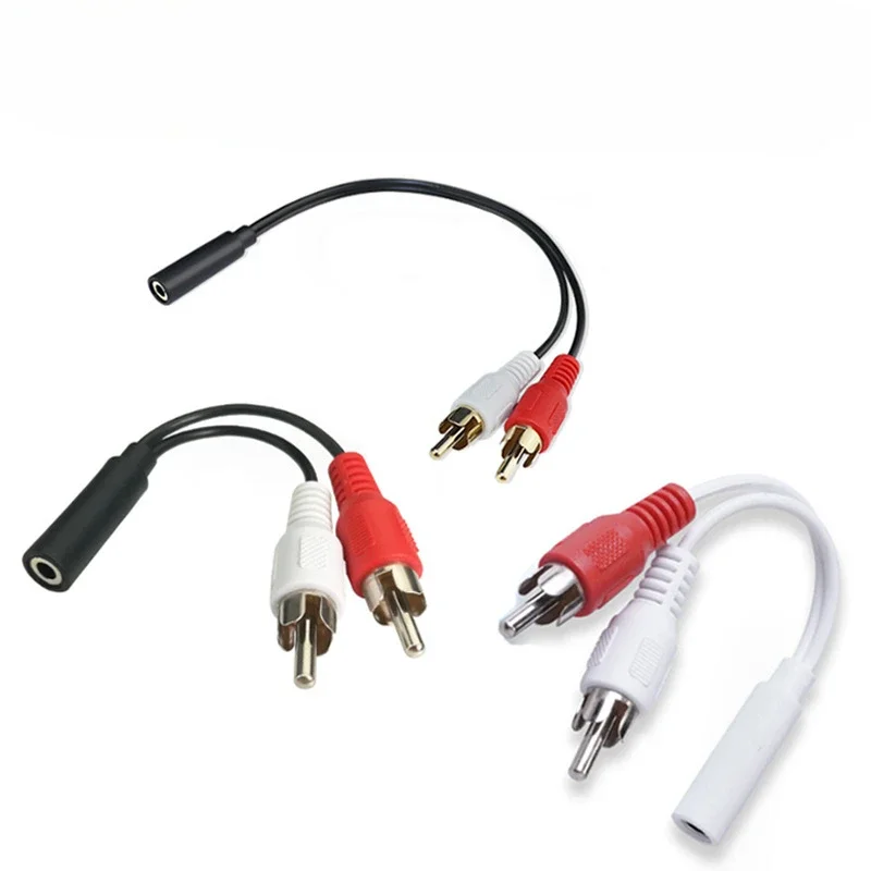 3.5 Audio Aux Socket Connector To Headphone Music Wire 3.5mm RCA Female ...