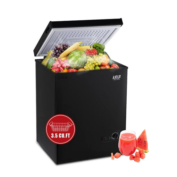 3.5 Cu.Ft Chest Freezer with 7 Temperature Gears (-4°F to 6.8°F ...