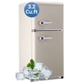 3.5 Cu. Ft Mini Fridge Compact Refrigerator with Top-Freezer,7- Level ...