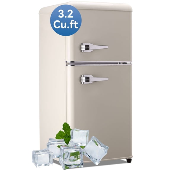 3.5 Cu. Ft Mini Fridge Compact Refrigerator with Top-Freezer,7- Level ...