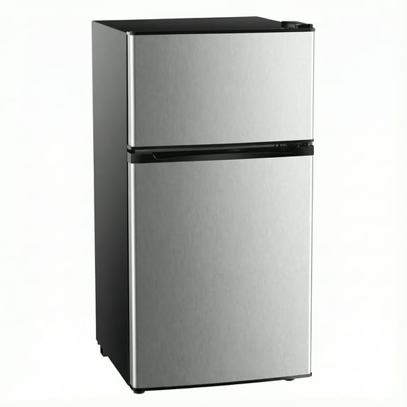 3.5 Cu.Ft Mini Fridge with Freezer Dual Door Fridge with 7 Level ...