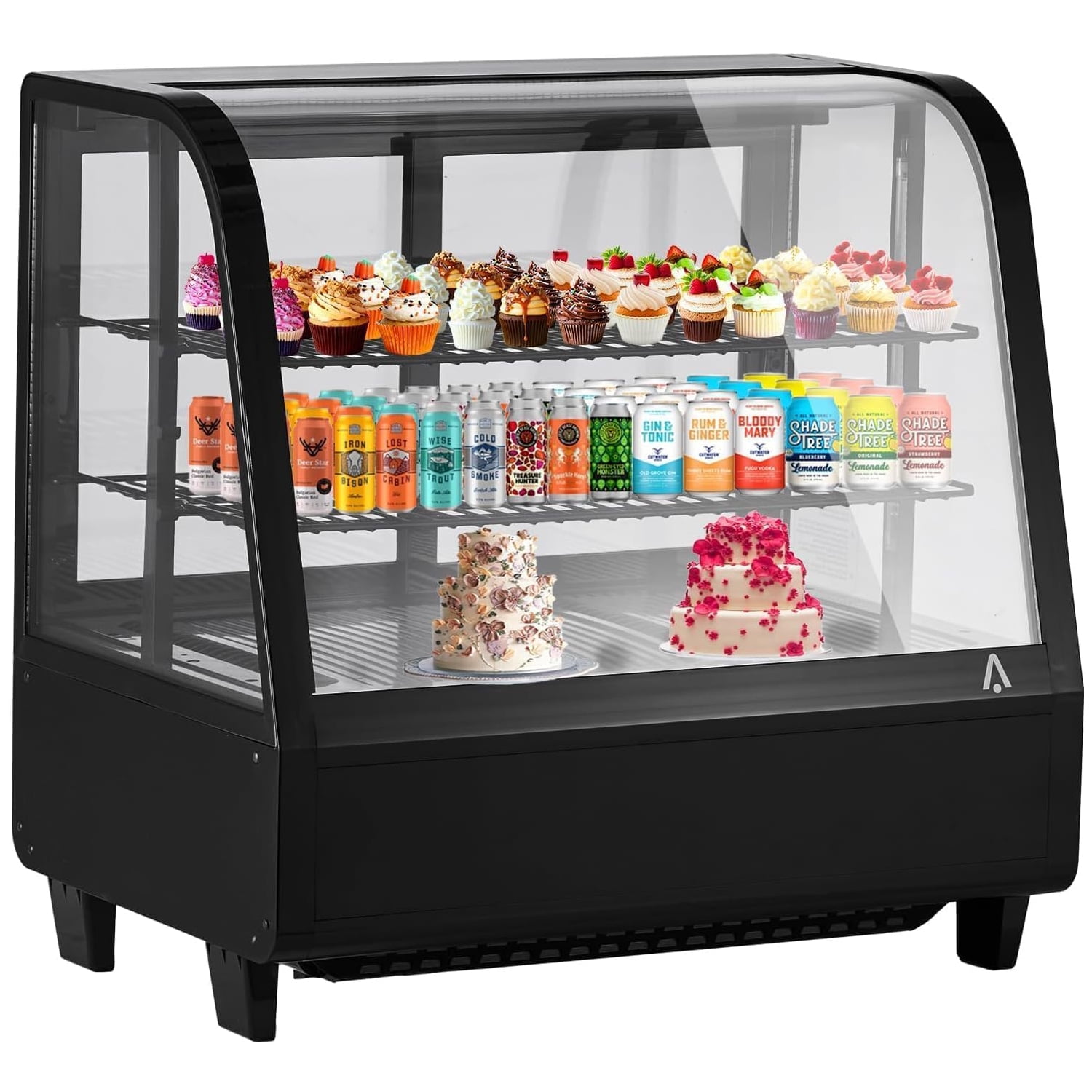 3.5 Cu.Ft Refrigerated Display Case, Commercial Countertop Display ...