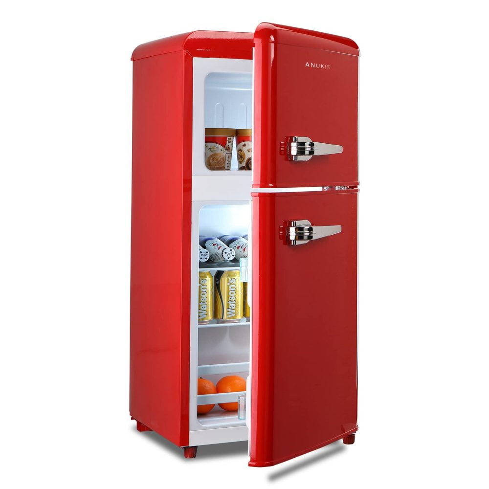3.5 Cu.ft Compact Refrigerator, Retro Mini Fridge with Freezer, Small ...