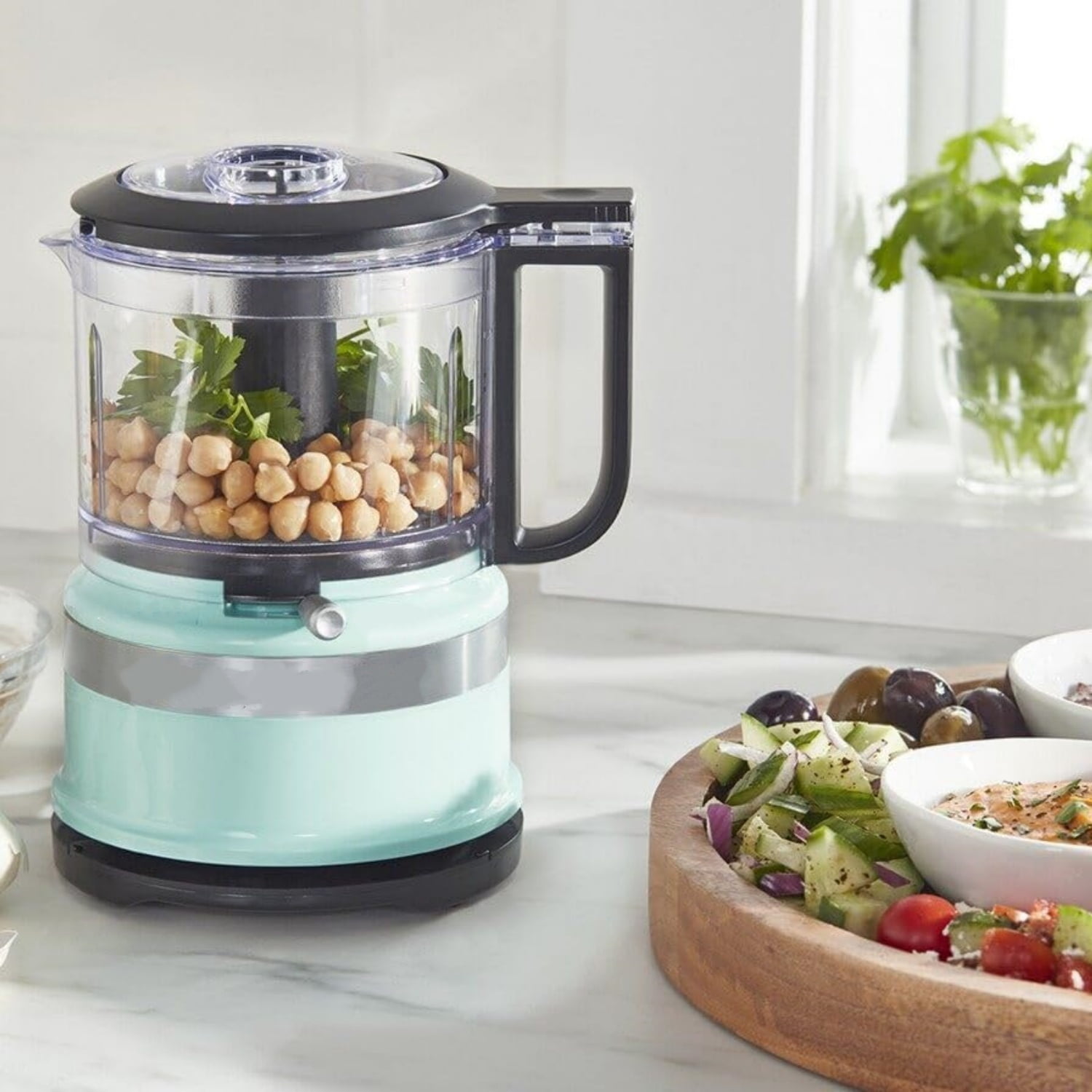 3.5 Cup Food Chopper, Ice Blue - Walmart.com