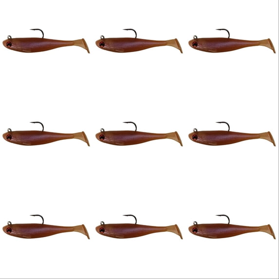 3.5" Easy Catch Soft Swimbait Lures – Pre-Rigged Fishing Baits with ...