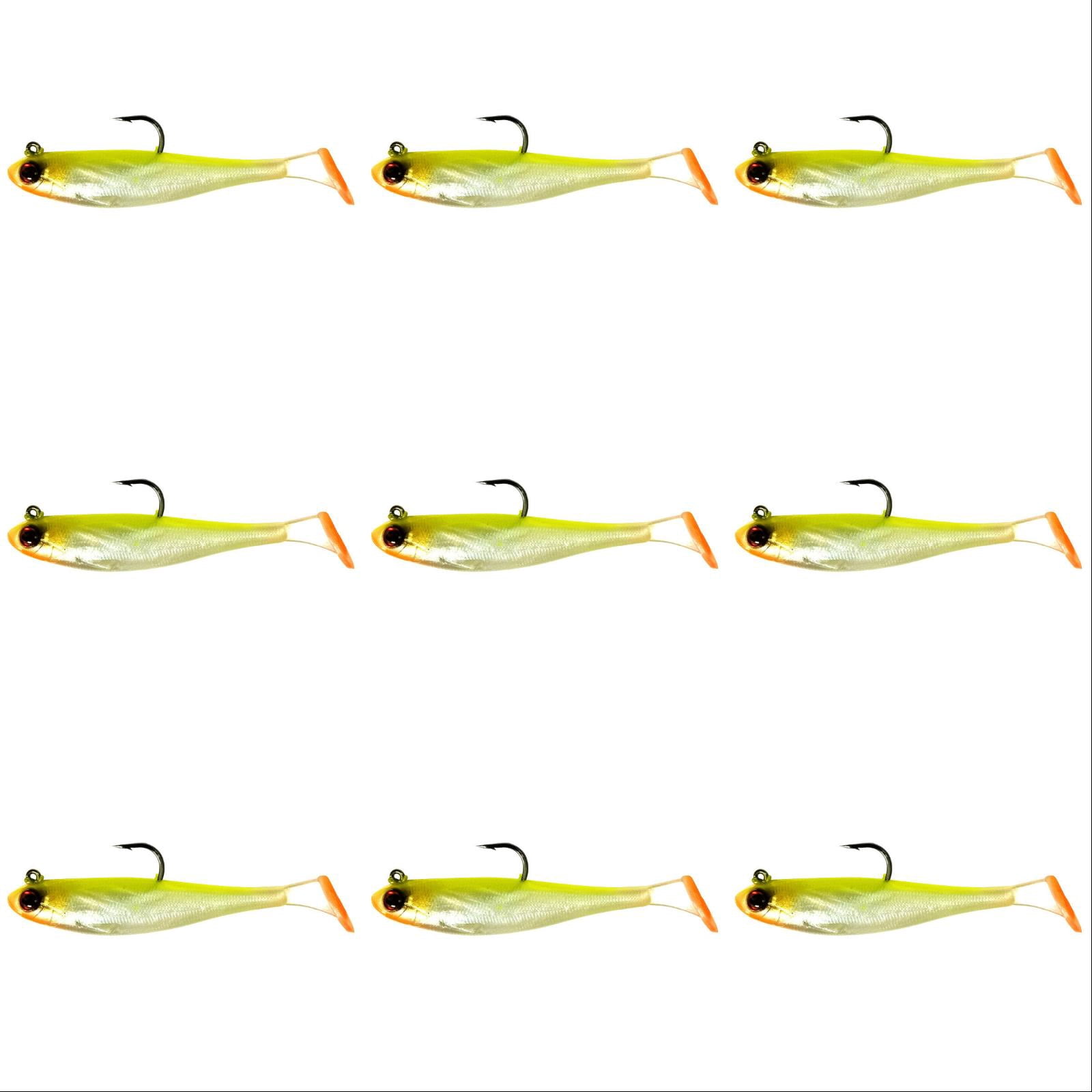3.5" Easy Catch Soft Swimbait Lures – Pre-Rigged Fishing Baits with ...