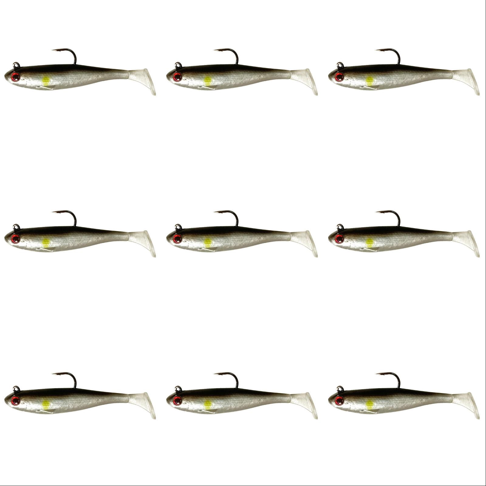 3.5" Easy Catch Soft Swimbait Lures – Pre-Rigged Fishing Baits with ...