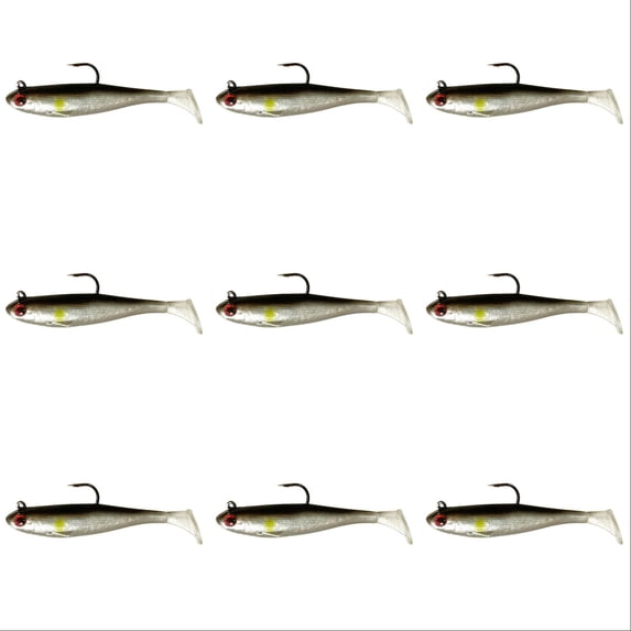 3.5" Easy Catch Soft Swimbait Lures – Pre-Rigged Fishing Baits with ...