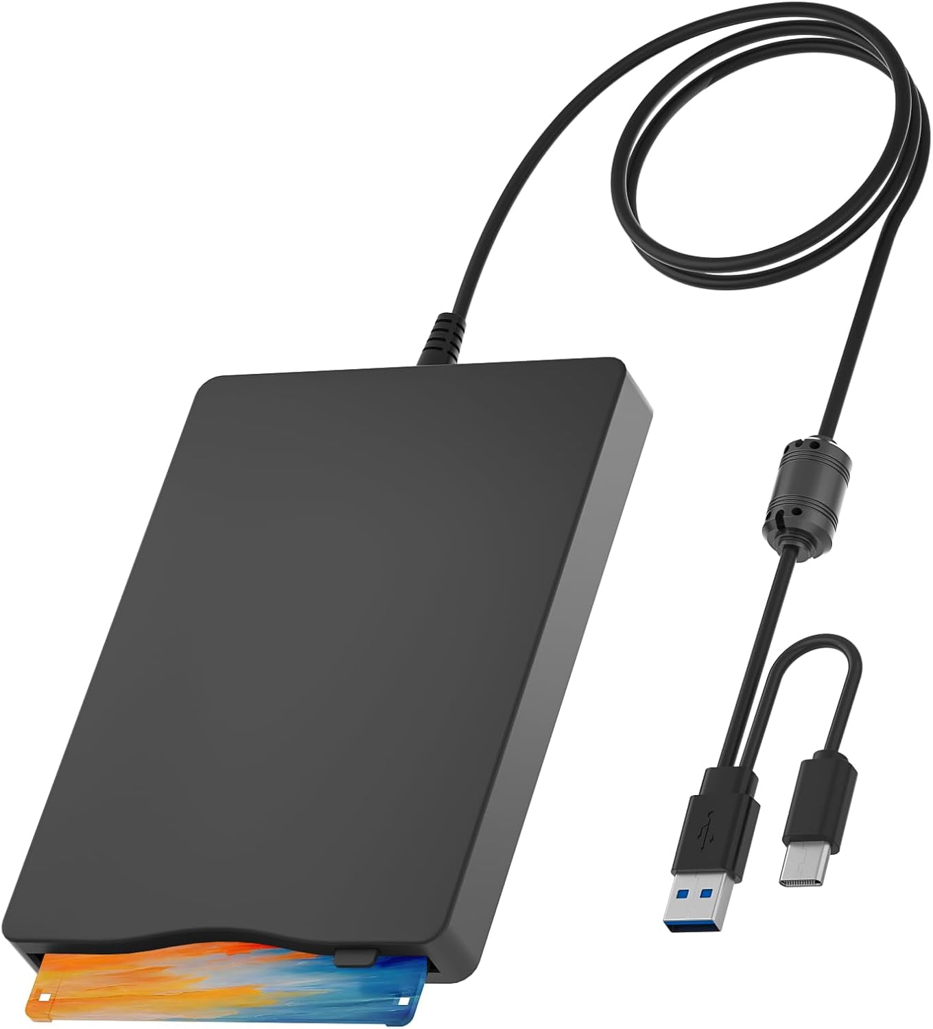 3.5 Floppy Drive USB External, Portable Floppy Disk Reader for Laptop ...