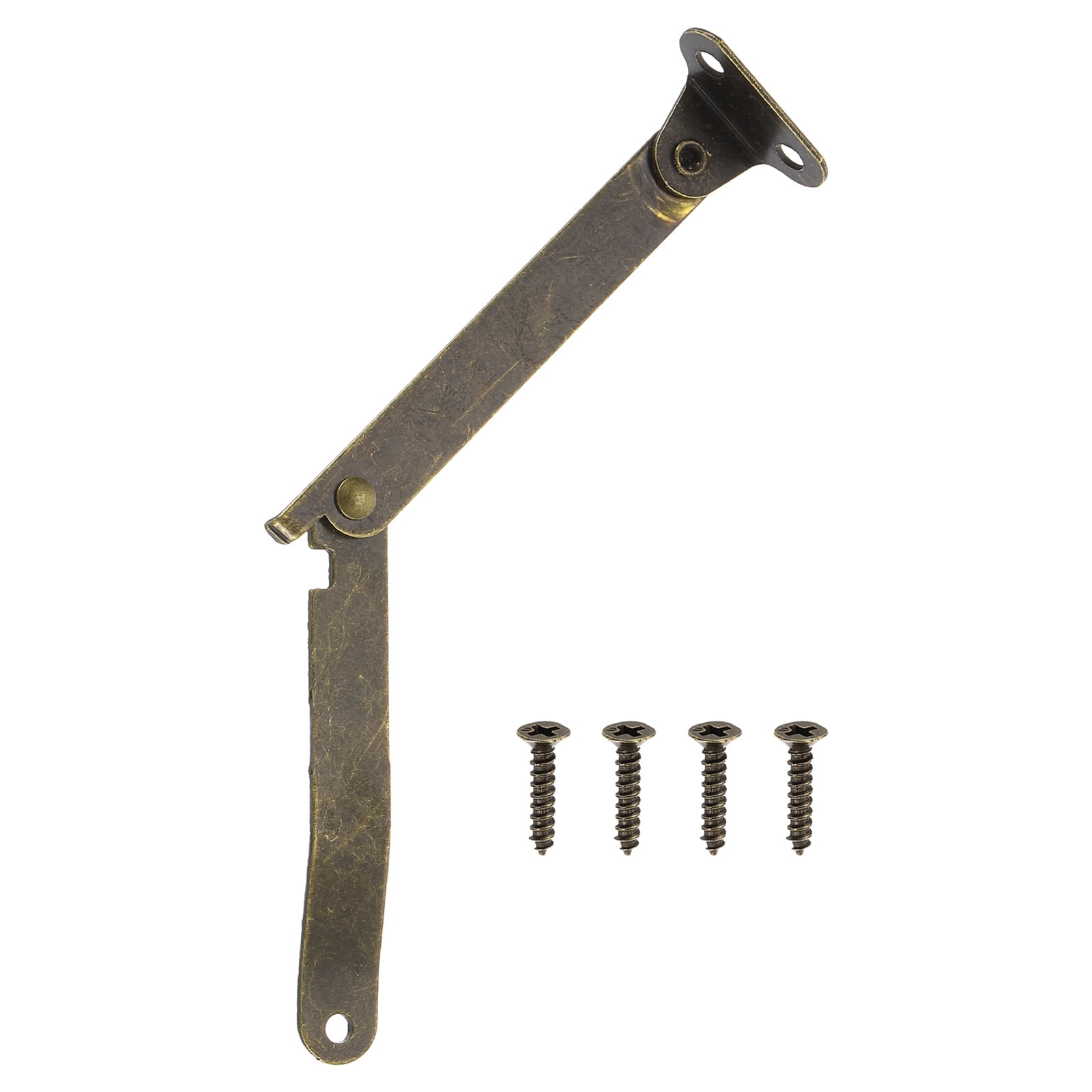 3.5" Folding Lid Support Hinges, Lift Up Stay Hinge with Screws, Bronze ...