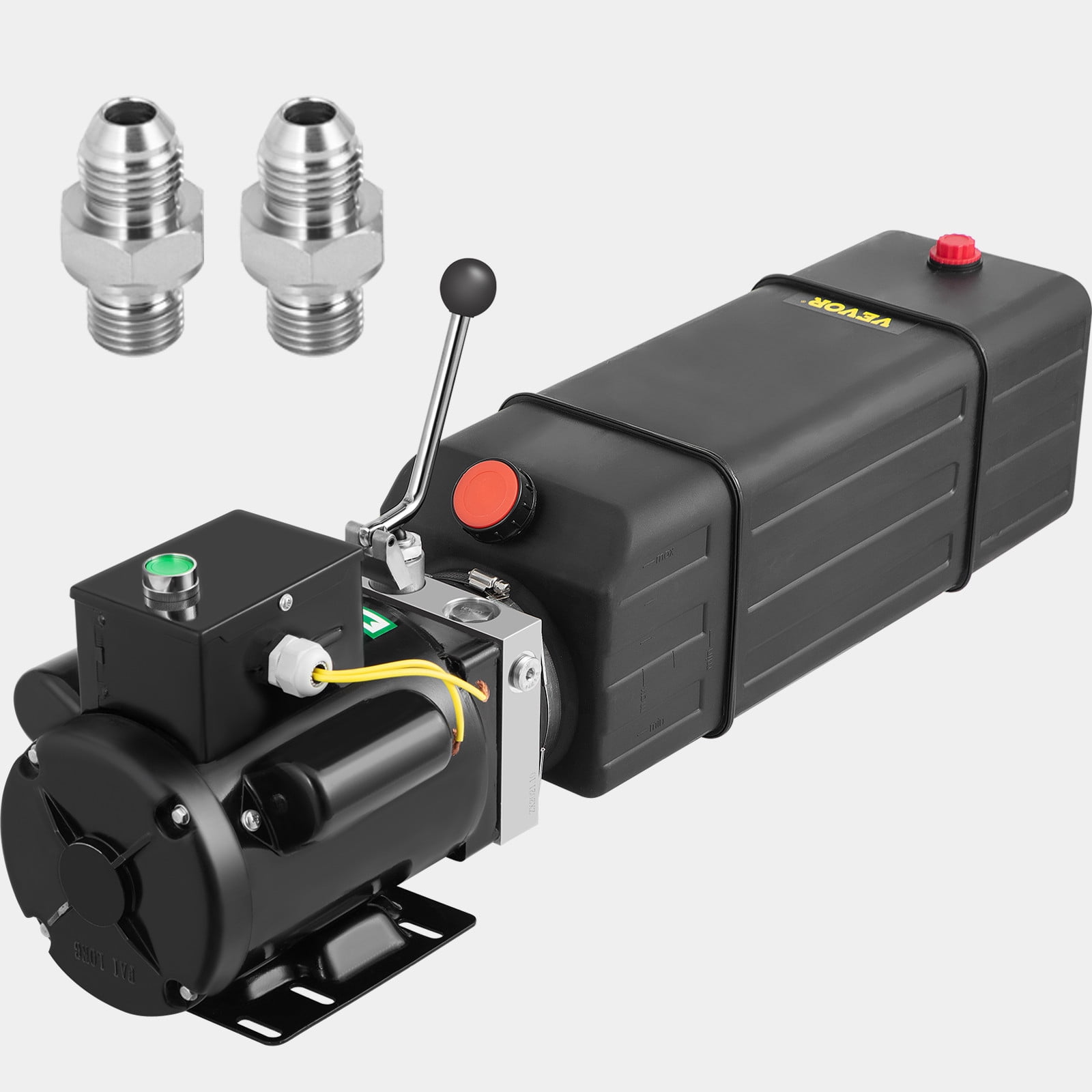 3.5 Gal/14 Quart Car Lift Hydraulic Power Unit Pack 220V AC Hydraulic ...