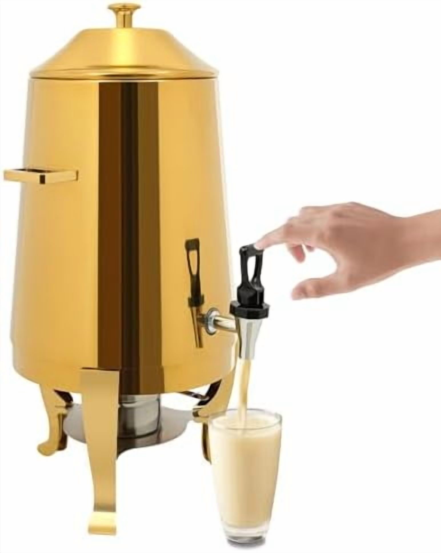 3.5 Gallon/13L Stainless Steel Coffee Urn with Fuel Holder & Stand ...