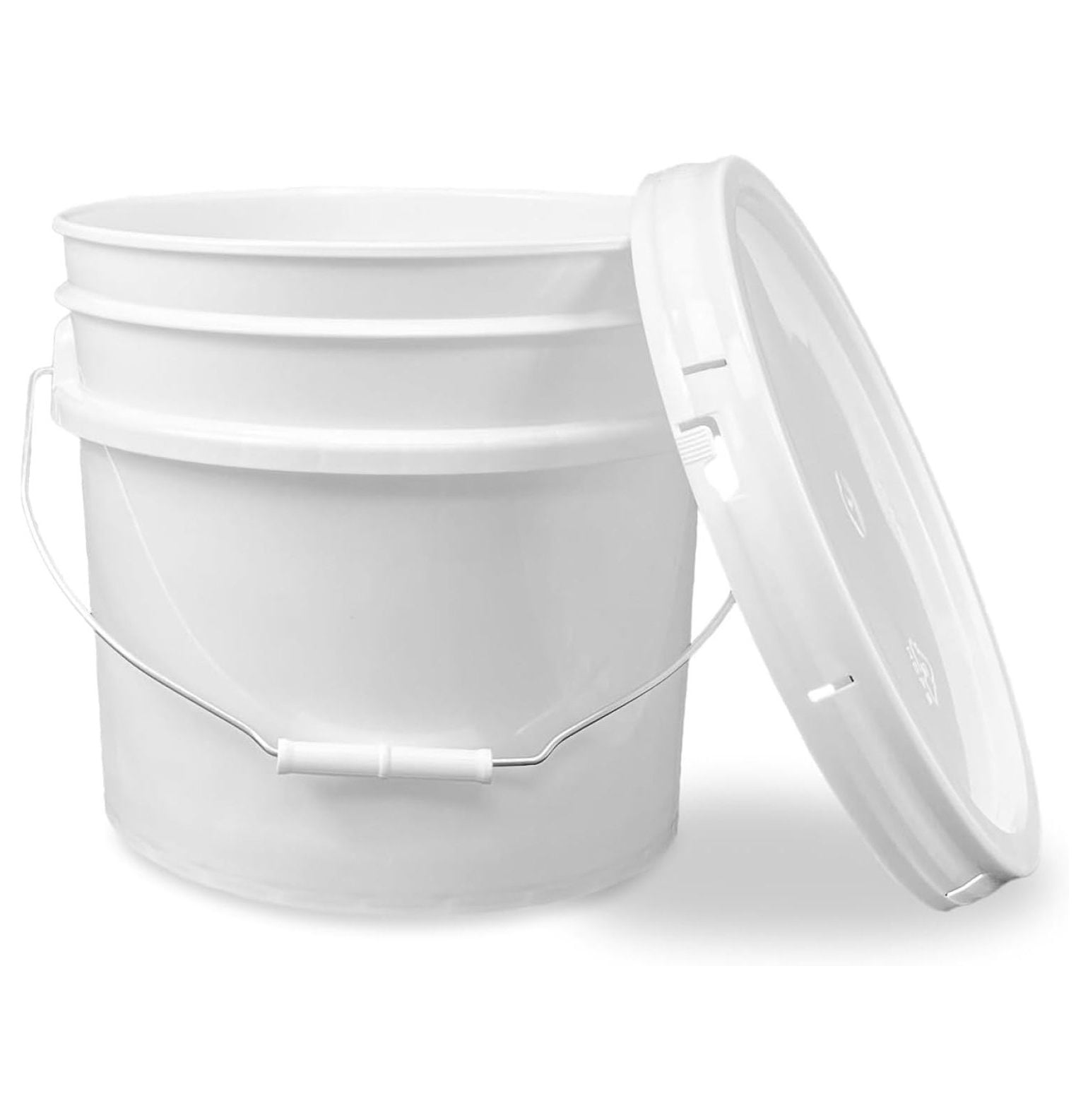 3.5 Gallon Bucket with Lids, Food Grade Storage, Premium HPDE Plastic ...