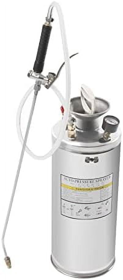 3.5 Gallon Stainless Steel Sprayer, 23" Wand & 4FT Reinforced Hose ...
