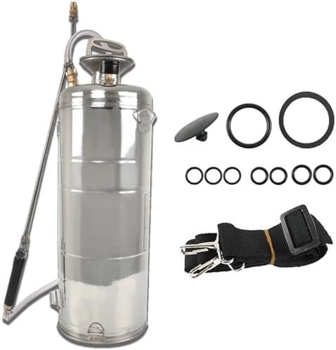 3.5 Gallon Stainless Steel Sprayer Hand Pump Sprayer with Pressure ...