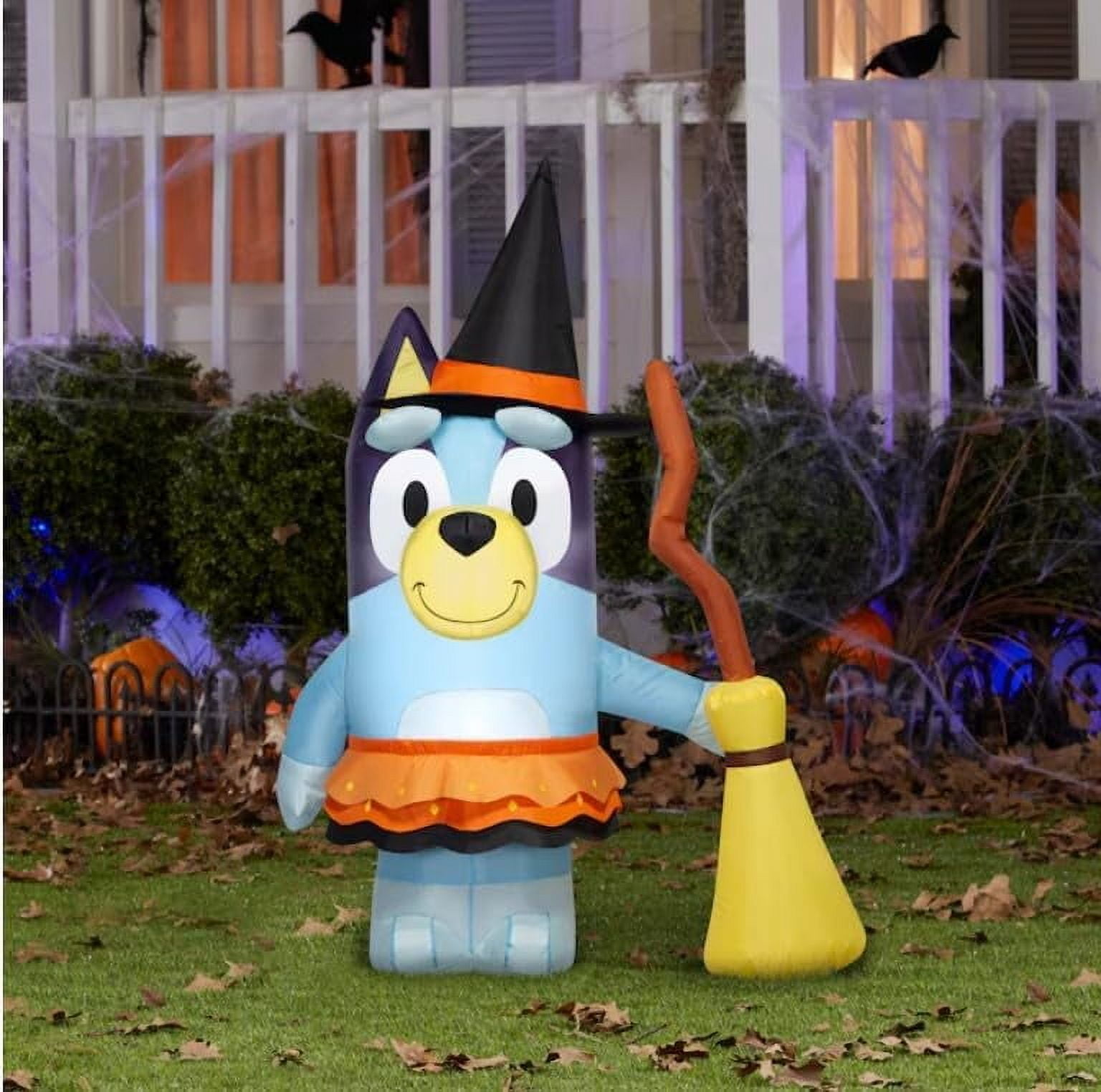 Gemmy Airblown Inflatable Bluey in Witch Costume Bluey , 3.5 ft Tall, Multicolored - Walmart.com