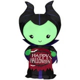 3.5' Gemmy Airblown Inflatable Halloween Disney's Maleficent w/ Banner ...