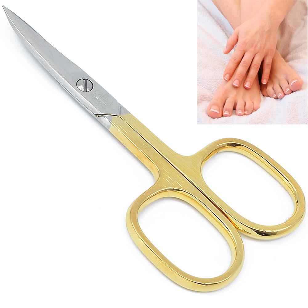 3.5" Gold Plated Curved Nail Scissors - Walmart.com