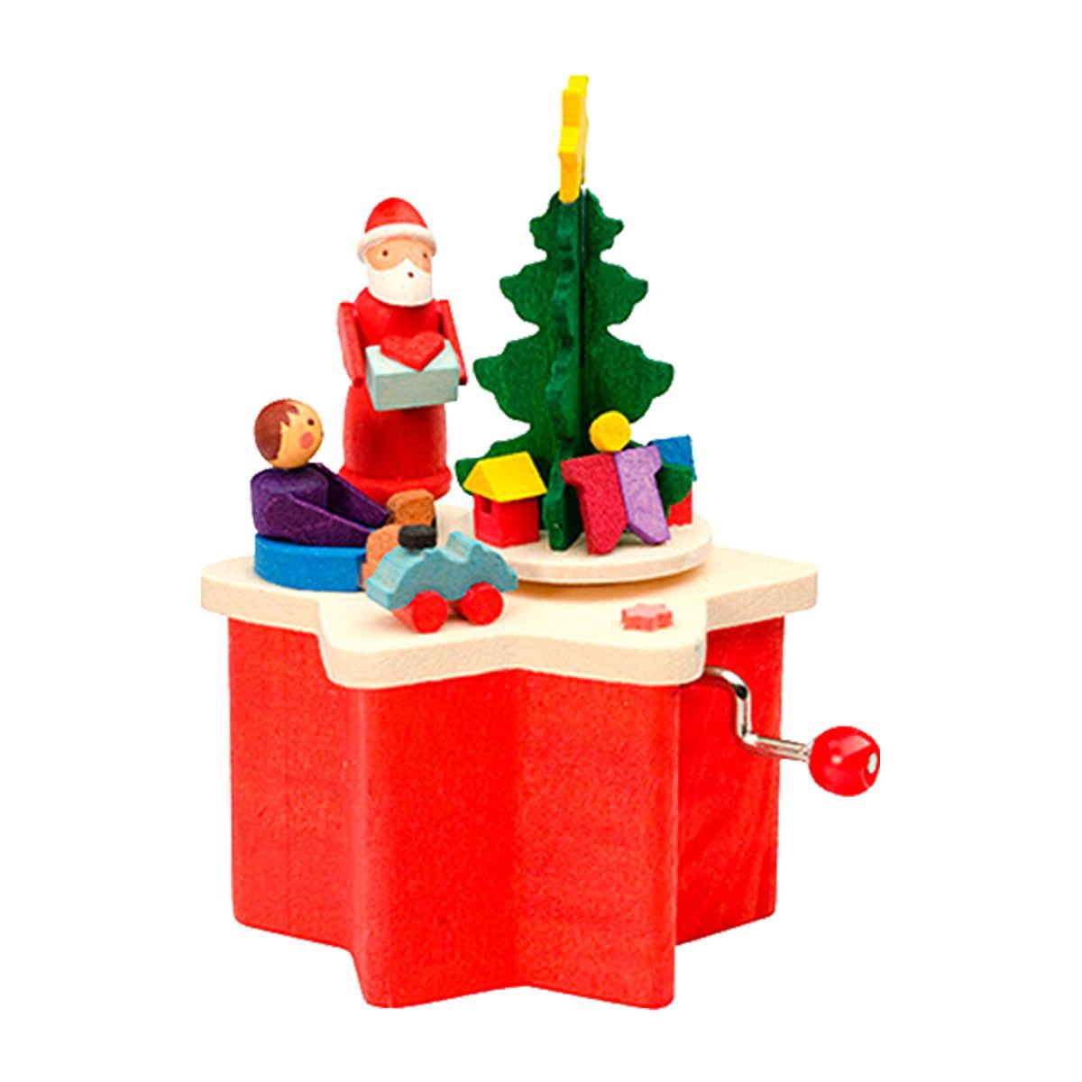 3.5" Graupner Santa Christmas Hand Crank Music Box - Walmart.com