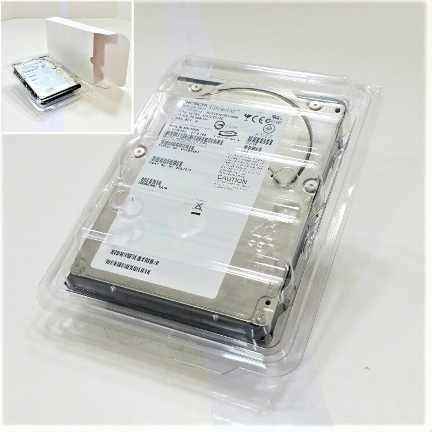 3.5" Hard Disk Drive Individual ESD Plastic Clamshell Case/Kit ...