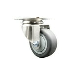 3.5 Inch 316SS Thermoplastic Rubber Wheel Swivel Top Plate Caster ...