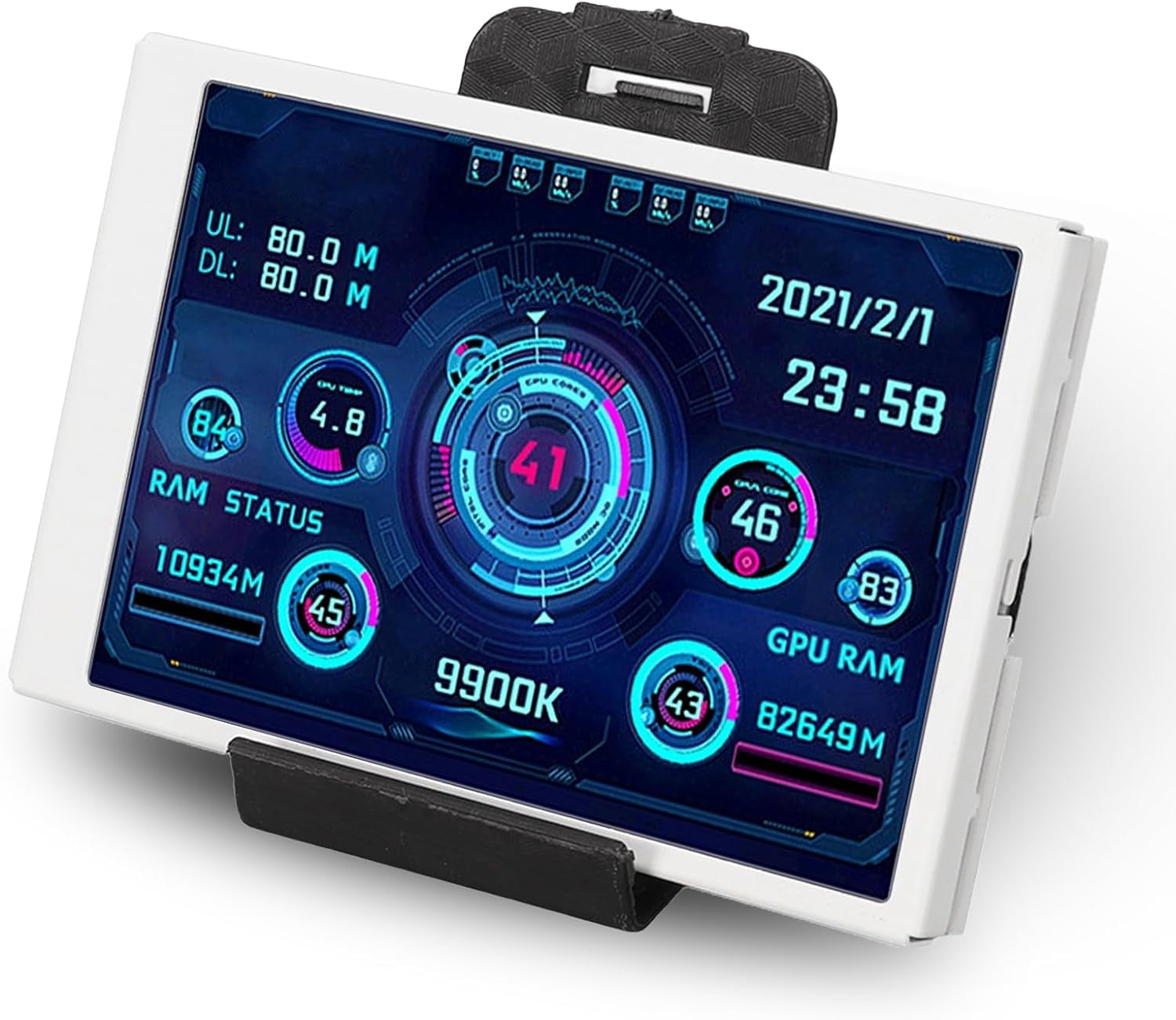 3 5 Inch Computer Temperature Monitor Cpu Hardware Temperature Monitor Display Custom Layout