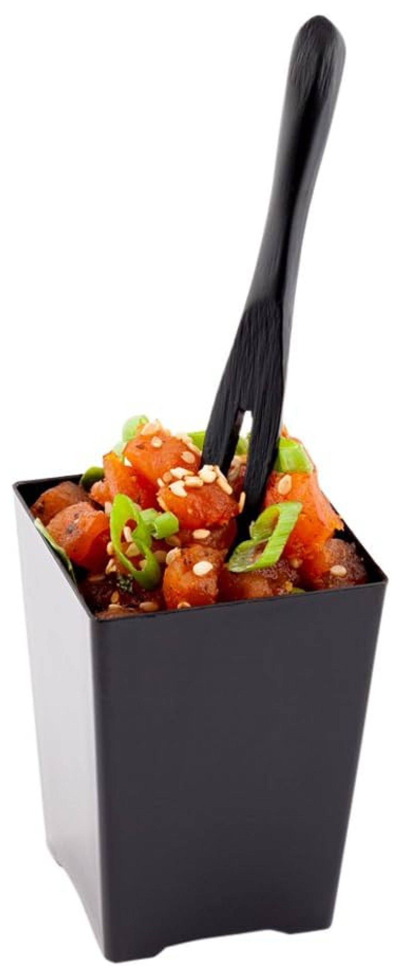 3.5 Inch Disposable Bamboo Forks 100 Black Bamboo Forks- Sustainable Durable Bamboo Eating Forks ...