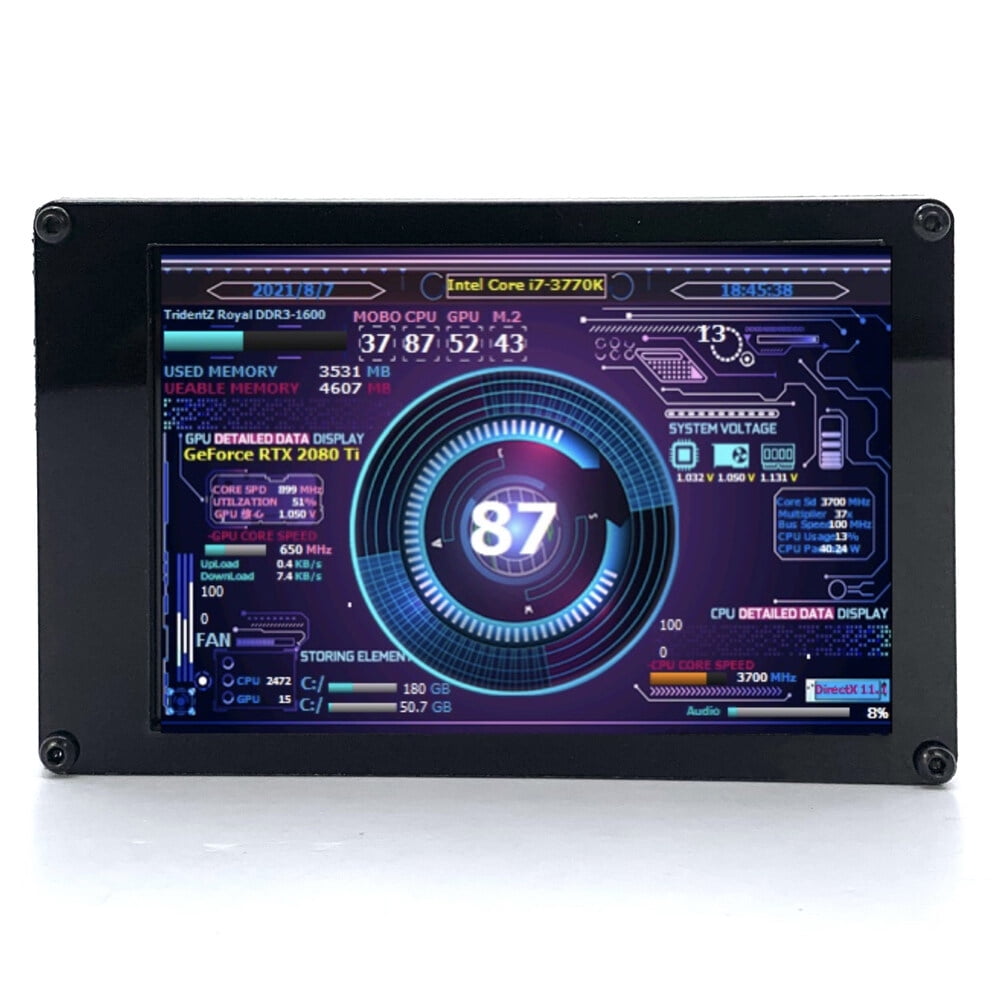 3.5 Inch IPS Display Screen Secondary Screen Mini Monitor Horizontal ...