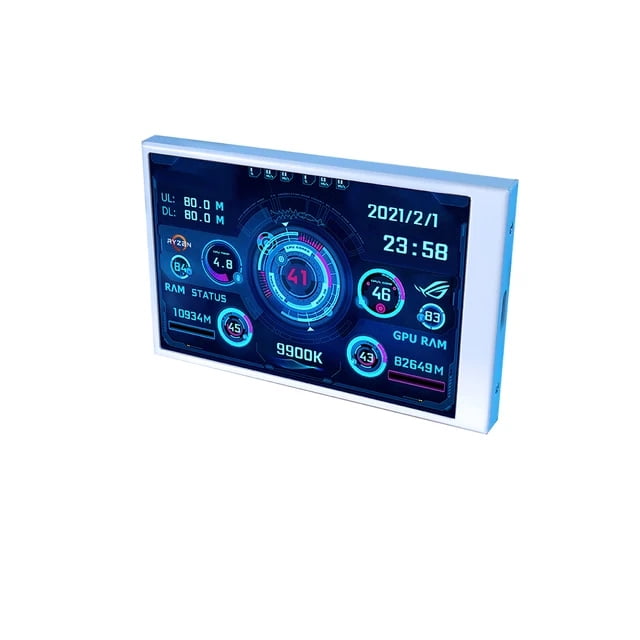 3.5 Inch IPS Type-C Secondary Screen Computer CPU GPU RAM HDD ...