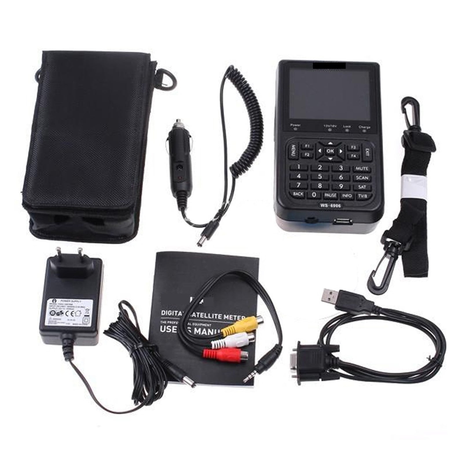 3.5 Inch LCD DVB-S Digital Satellite Signal Finder Meter DVB S Digital Satellite Full FTA ...