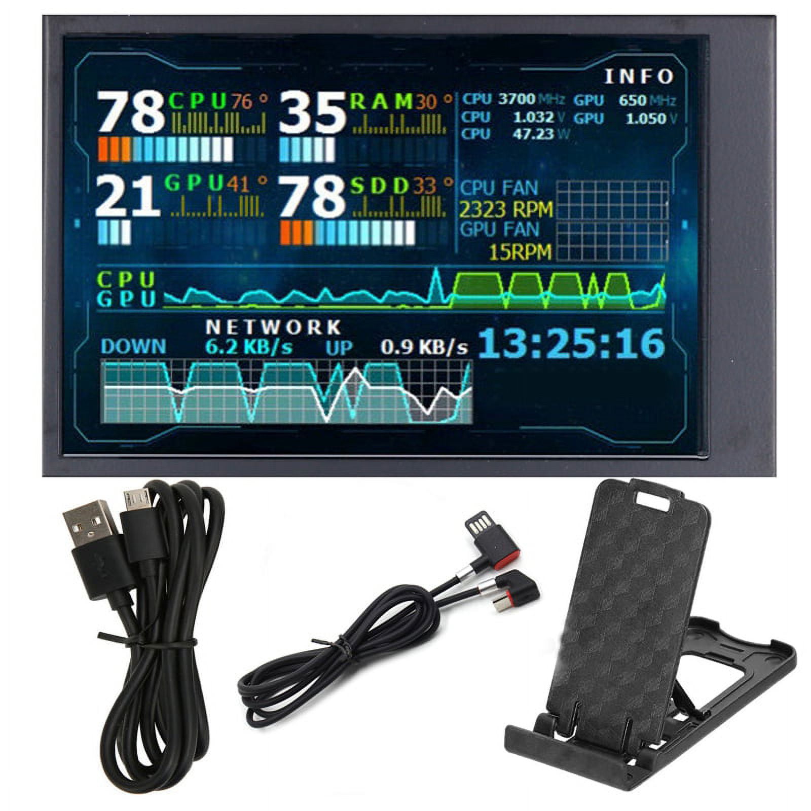 3.5 Inch Mini Capacitive Screen IPS Module for AIDA64 Chassis USB ...