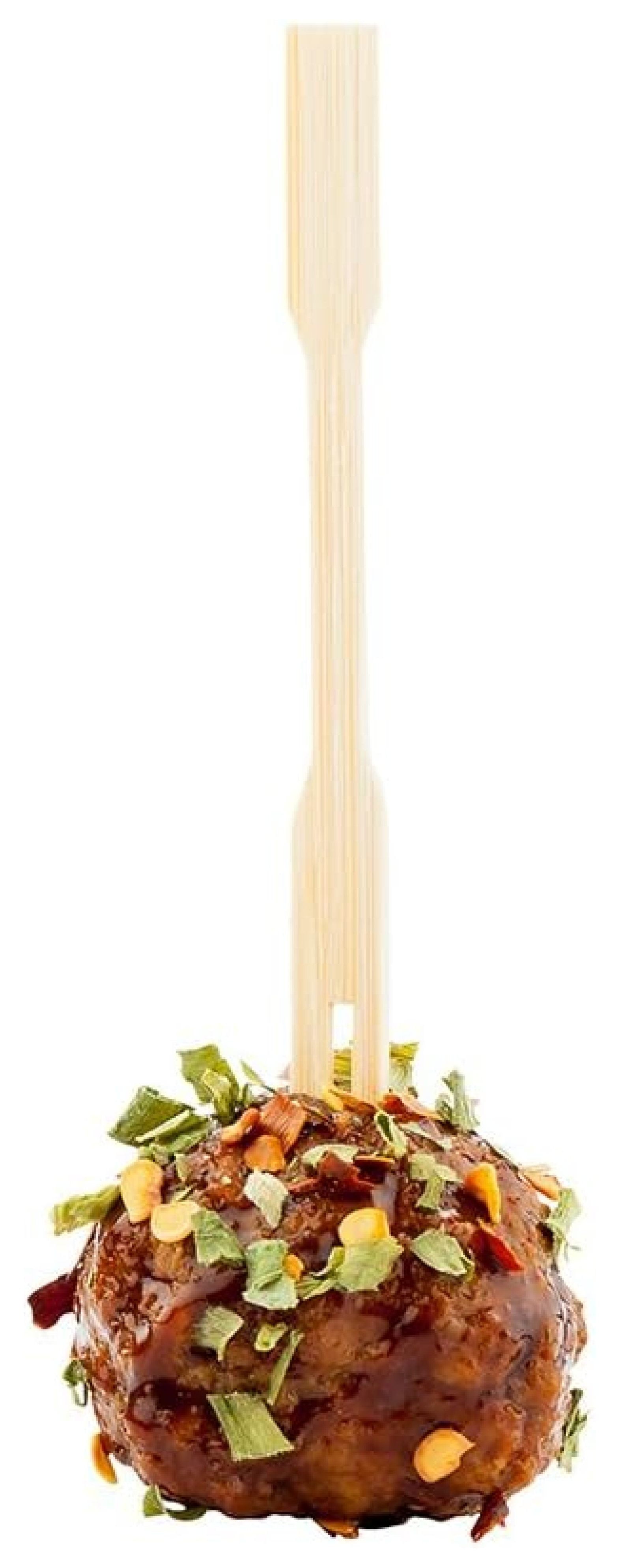 3.5 Inch Mini Food Picks 1000 Bamboo Forks - With Two Prongs ...