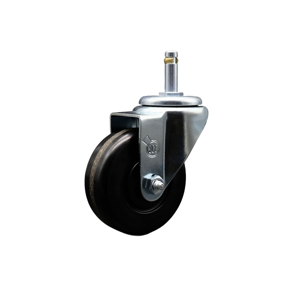 3.5 Inch Phenolic Wheel Swivel 7/16 Inch Grip Ring Stem Caster Service ...
