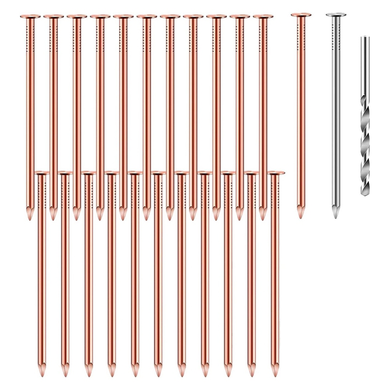 3.5 Inch Pure Copper Nails Bulk Stump Removal Spikes Hardware Nails for ...