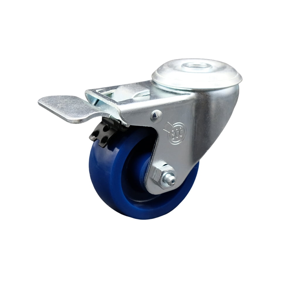3.5 Inch SS Solid Polyurethane Swivel Bolt Hole Caster with Total Lock ...