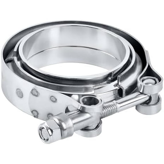 3.5 Inch V Band Clamp with Flange Male Female Stainless Steel - Walmart.com
