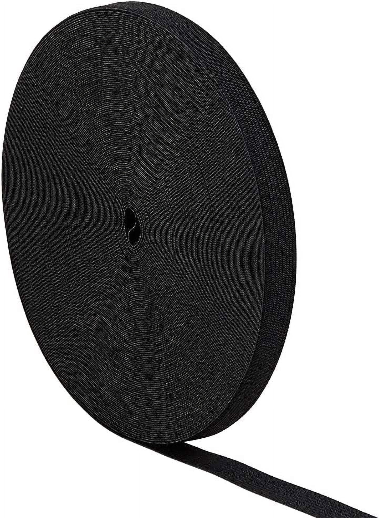 3/5 Inchx33 Yards Black Elastic Flat Stretch Elastic - Walmart.com